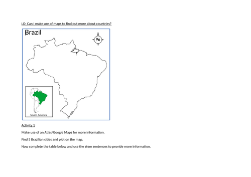 Brazil Lesson1 | Teaching Resources