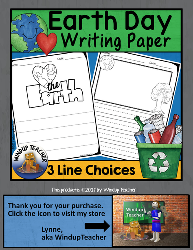 Earth Day Writing Papers | Teaching Resources