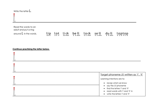 Phase 2 - Phonics Activity Sheets | Teaching Resources
