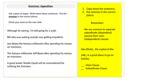 101 Grammar Lessons | Teaching Resources