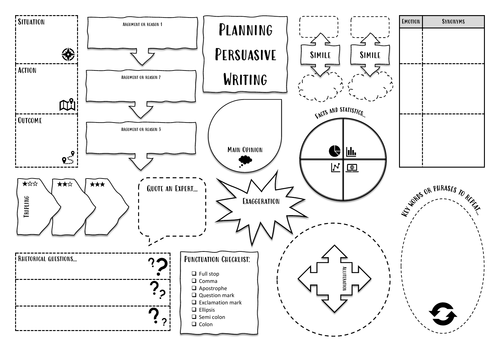 Persuasive Writing Planning | Graphic Organiser | Visual Learners ...