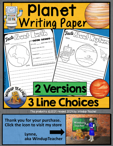 Planet Research Project - Report Writing Activity Papers | Teaching ...