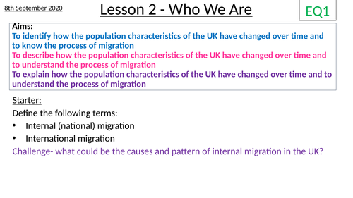 Edexcel B Geography: Topic 5 EQ1 | Teaching Resources