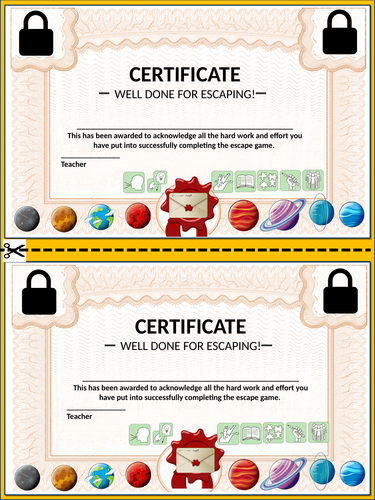 Primary KS2 Space Escape Room | Teaching Resources