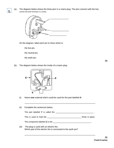AQA GCSE Physics (9-1) - P5.2 Cables and plugs FULL LESSON | Teaching ...