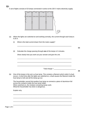 AQA GCSE Physics (9-1) - P5.4 Electrical currents and energy transfer ... AQA GCSE Physics (9-1) - P5.4 Electrical currents and energy transfer ...