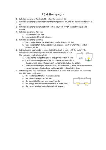 AQA GCSE Physics (9-1) - P5.4 Electrical currents and energy transfer ... AQA GCSE Physics (9-1) - P5.4 Electrical currents and energy transfer ...