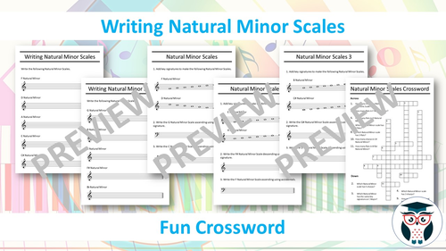 How To Build Natural Minor Scales PowerPoint, Handouts & Worksheets ...
