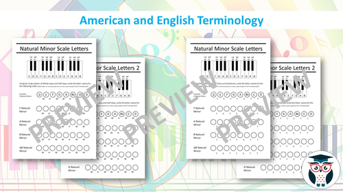 How To Build Natural Minor Scales PowerPoint, Handouts & Worksheets ...