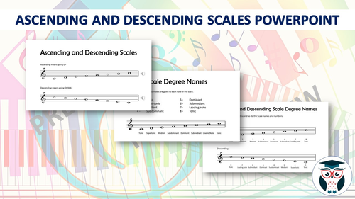 Ascending and Descending Scales - PowerPoint, Handout & 11 Worksheets ...