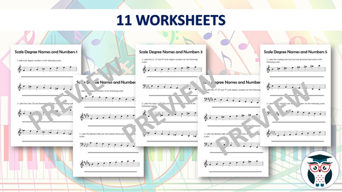 Ascending and Descending Scales - PowerPoint, Handout & 11 Worksheets ...