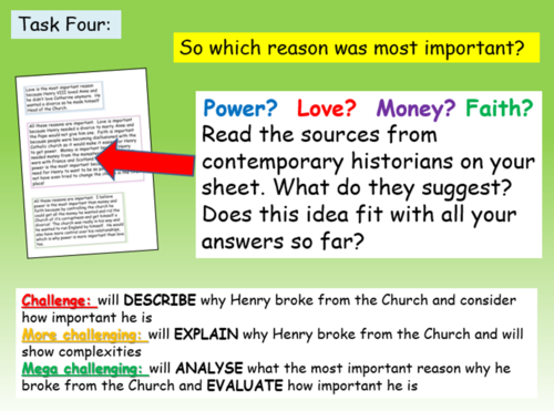 Henry VIII Reformation | Teaching Resources
