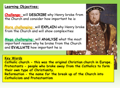 Henry VIII Reformation | Teaching Resources