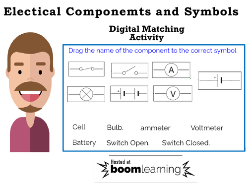 Match Electrical Components and Symbols-Boom Cards | Teaching Resources