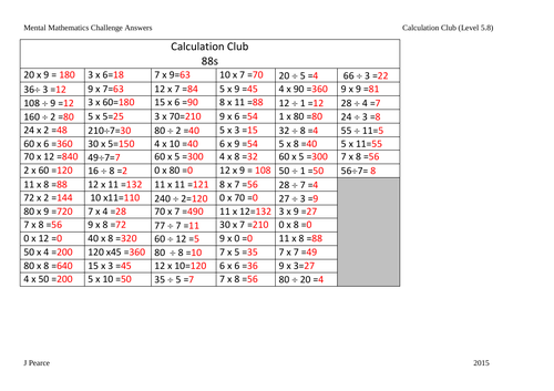 Mental Maths Challenge Upper KS2 Including answer sheets | Teaching ...