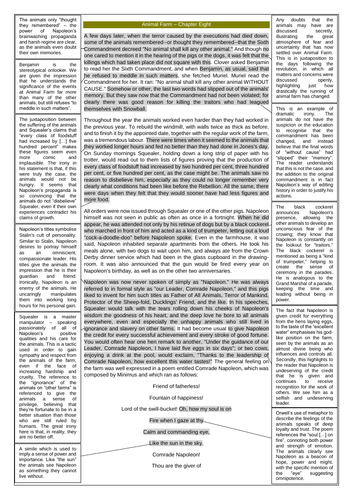 Animal Farm Chapter 8 Fully Annotated | Teaching Resources