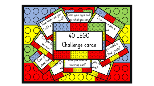 40 LEGO Challenge cards | Teaching Resources