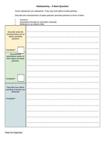 Atomic Structure and Radiation | Teaching Resources