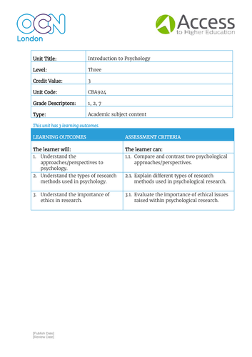 OCN London Access to HE Diploma Nursing | Teaching Resources