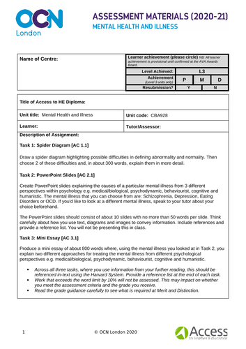 OCN London Access to HE Diploma Nursing | Teaching Resources