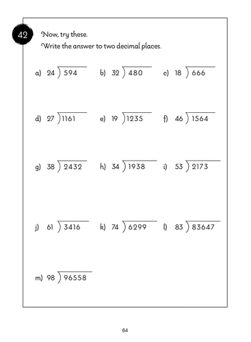 Division & Long Division Practice Questions With Answers - Age 9-12 ...