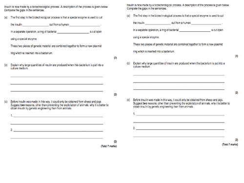 AQA GCSE Biology (9-1) B14.4 Genetic engineering - FULL LESSON ...