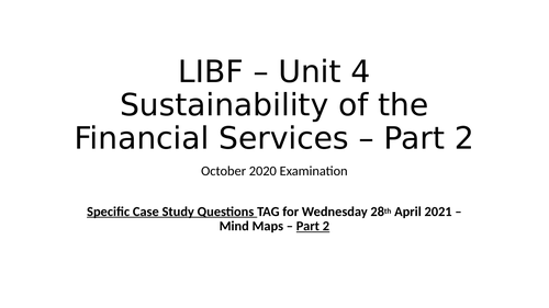 LIBF DeFS Unit 4 Mini Assessment PowerPoints & Supporting Question ...