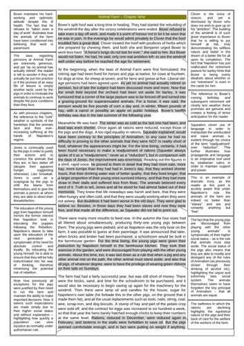 Animal Farm Chapter 9 Fully Annotated | Teaching Resources