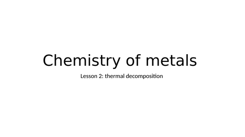 Year 9 Chemistry of metals booklet, PowerPoints and topic test ...
