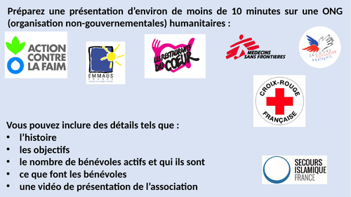 Le bénévolat | Teaching Resources