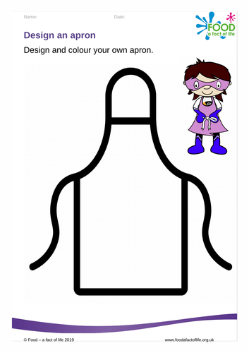 Food route - Design an apron | Teaching Resources