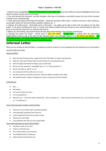 Cambridge 2020 IGCSE 0500 English, Paper 1,Question 3, 7 text types ...