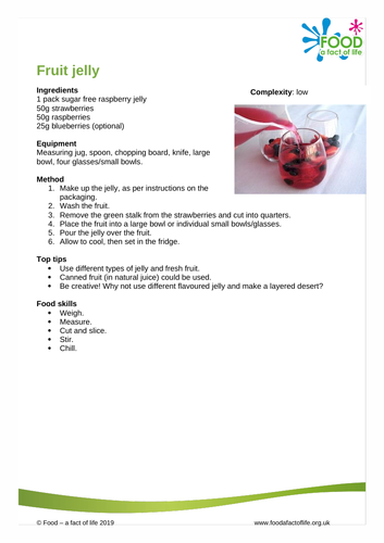 Food life skills - Module 1 Getting to grips | Teaching Resources