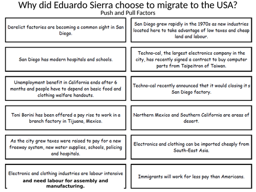 KS3 Population Change and Migration - Full Unit with All Resources ...