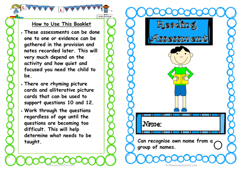 Reading Baseline Assessment Development Matters 2021 | Teaching Resources
