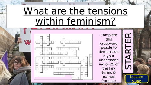 Edexcel A Level Politics Political Ideas Lessons 38-50 (Feminism ...