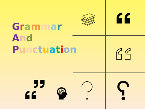 Grammar and Punctuation | Teaching Resources