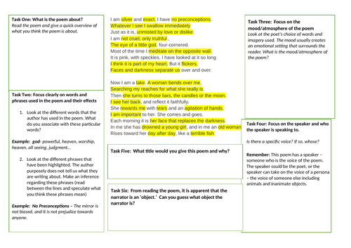 Unseen Poetry Introduction Lesson: How to Approach Unseen Poetry Using ...