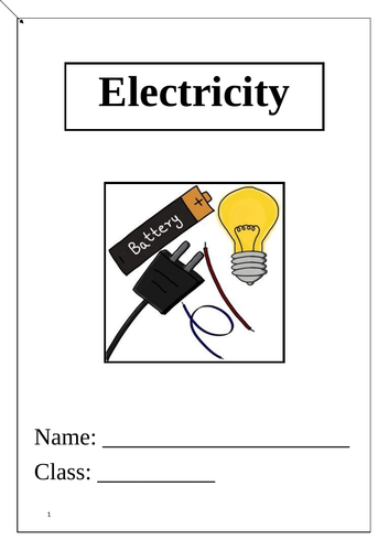 Electricity workbook- high ability | Teaching Resources