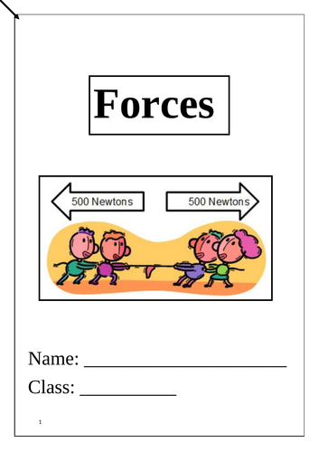 Forces workbook- low ability | Teaching Resources