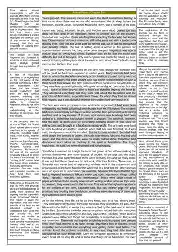 Animal Farm Chapter 10 Fully Annotated | Teaching Resources