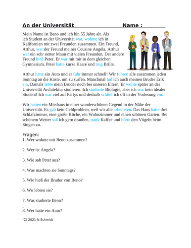 German Imperfect Tense Reading Bundle: Top 5 Readings at 35% off ...