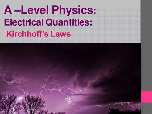 A Level Physics Electricity FULL Lesson Pack of Powerpoints | Teaching ...