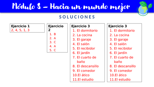 GCSE Spanish - Módulo 8 Hacia un mundo mejor - Revision booklet ...
