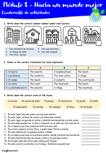 GCSE Spanish - Módulo 8 Hacia un mundo mejor - Revision booklet ...