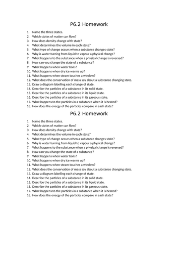 AQA GCSE Physics (9-1) - P6.2 States of matter FULL LESSON | Teaching ...