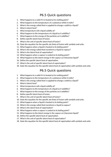 AQA GCSE Physics (9-1) - P6.5 Specific latent heat FULL LESSON ...