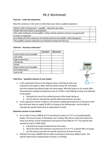 AQA GCSE Physics (9-1) - P6.5 Specific latent heat FULL LESSON ...