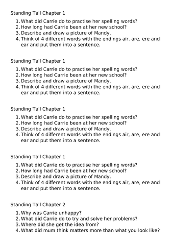 Standing Tall | Teaching Resources