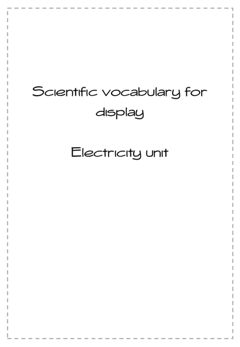 Year 6 Electricity Unit | Teaching Resources
